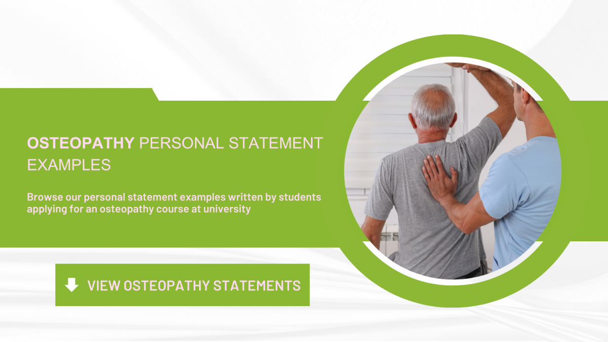 Osteopathy Personal Statement Examples | Studential.com